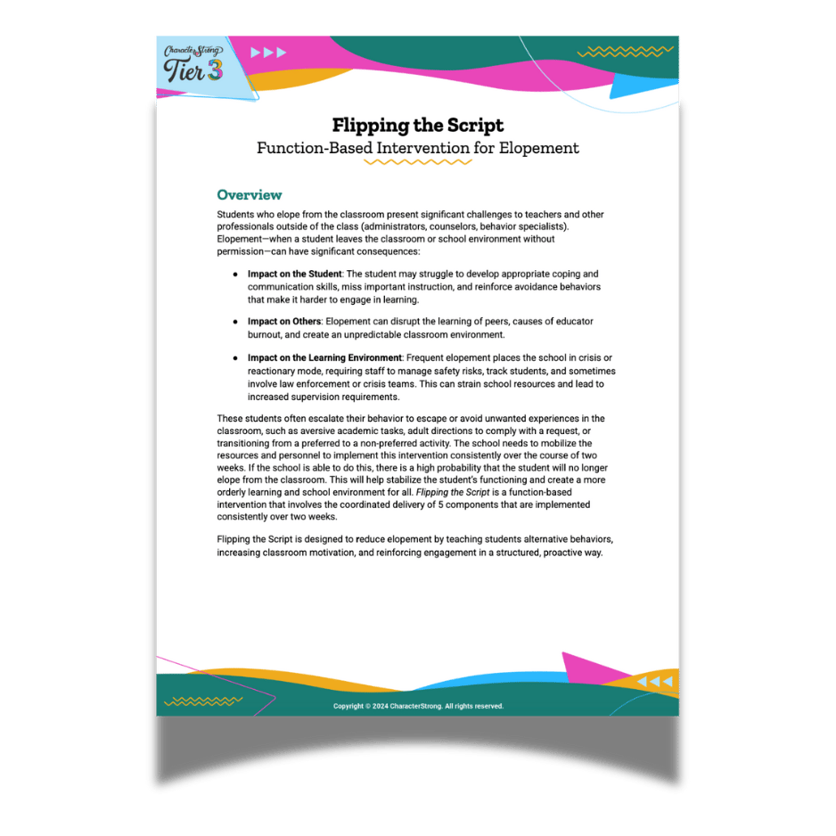 Flipping the Script: Function-Based Intervention - FREE Download