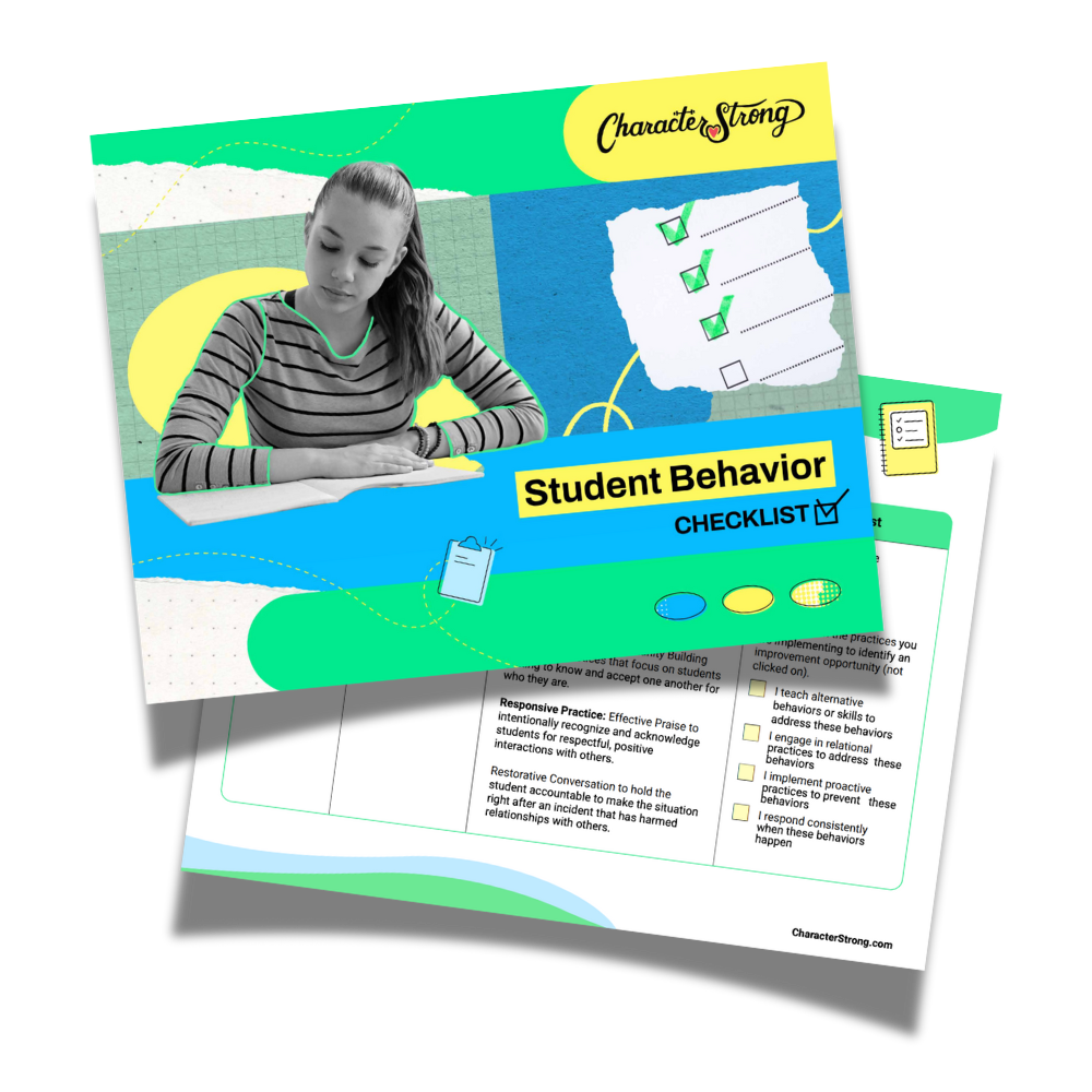 Student Behavior Checklist